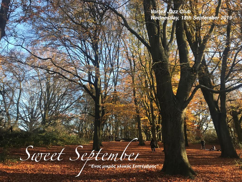 Upcoming Events | Sweet September | Vortex Jazz Club