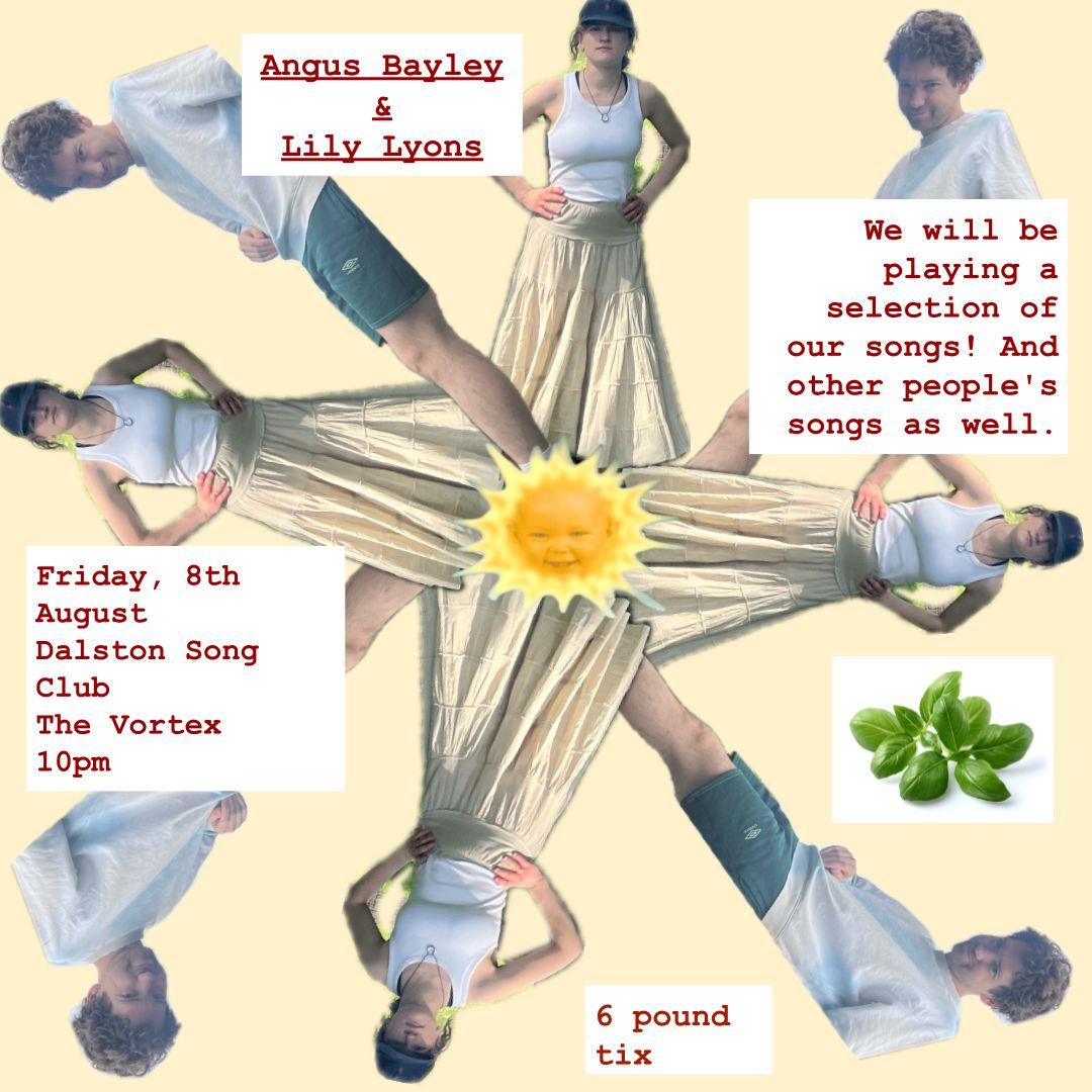 Upcoming Events | Dalston Song Club w/ Lily Lyons & Angus Bayley ...